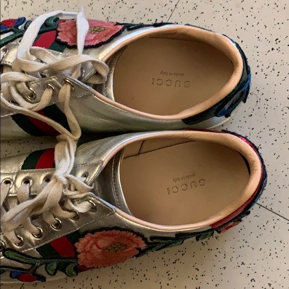 Gucci | Shoes | Gucci Ace Embroidered Floral Sneaker | Poshmark
